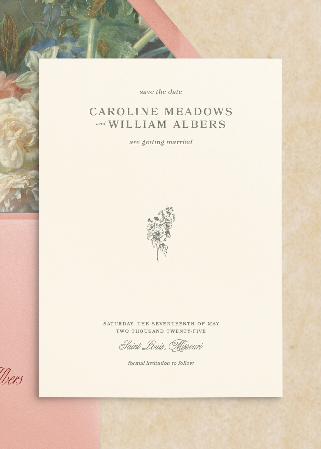 Classic | Semi-Custom Wedding Inviations from Leighwood Design Studio